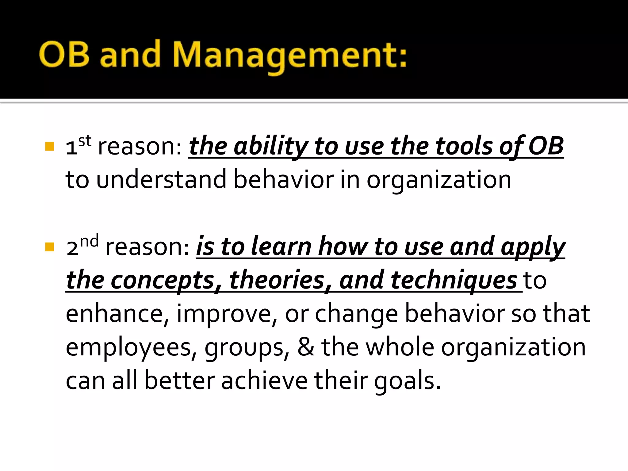 Understanding & Managing Organizational Behavior | PPTX