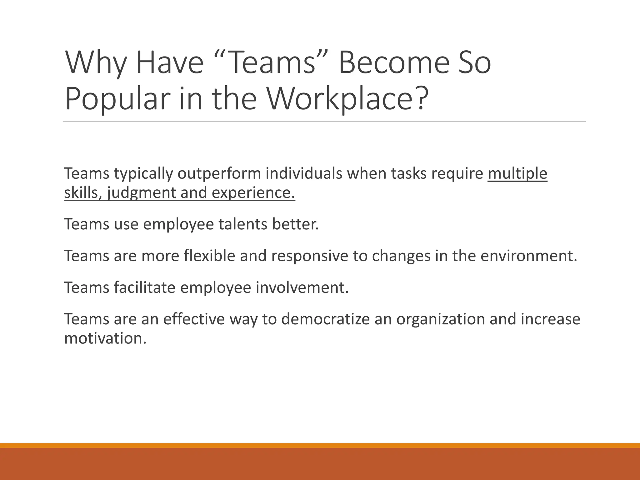 Understanding Work Teams | PPT