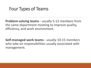 Understanding Work Teams | PPT