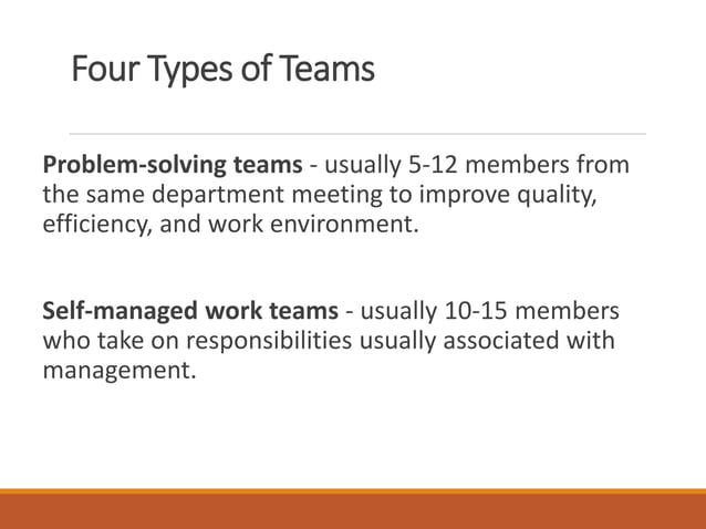 Understanding Work Teams | PPT