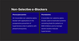 Alpha Blockers: Mechanisms and Clinical Applications | PDF