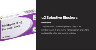 Alpha Blockers: Mechanisms and Clinical Applications | PDF