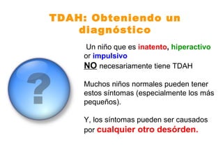 Comprendiendo el TDAH | PPT
