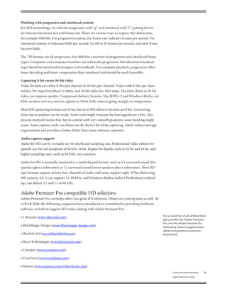 Understanding and Using High-Deﬁnition Video | PDF