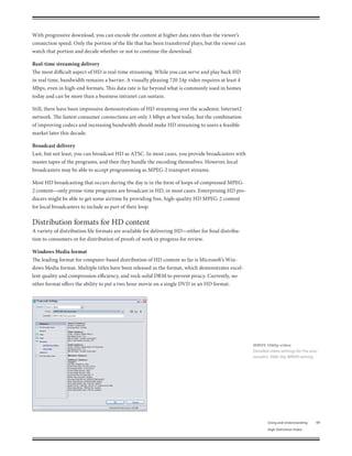 Understanding and Using High-Deﬁnition Video | PDF