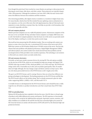 Understanding and Using High-Deﬁnition Video | PDF