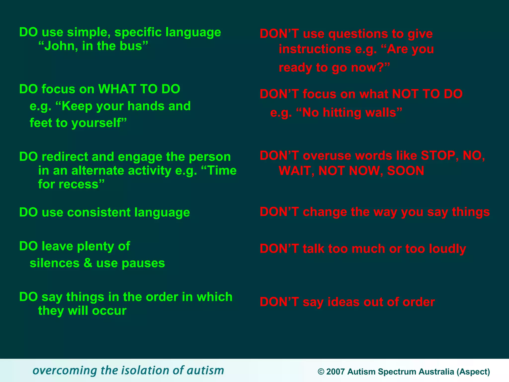Understanding Autism and Positive Behaviour Support (focus on Tuberous ...