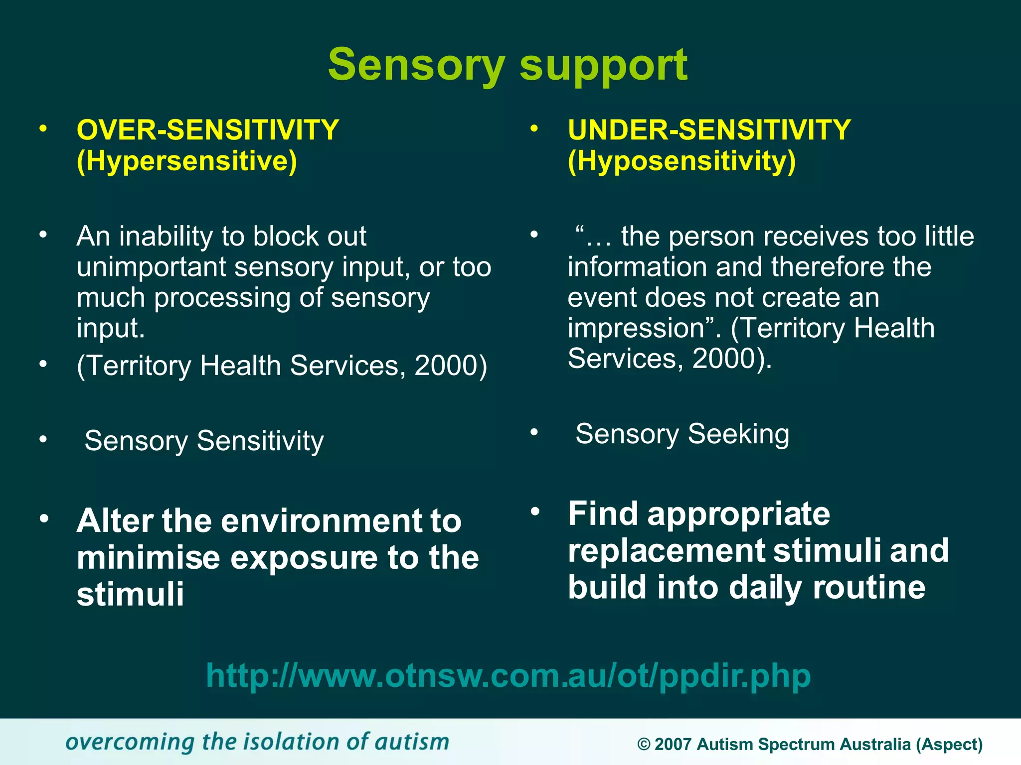 Understanding Autism and Positive Behaviour Support (focus on Tuberous ...