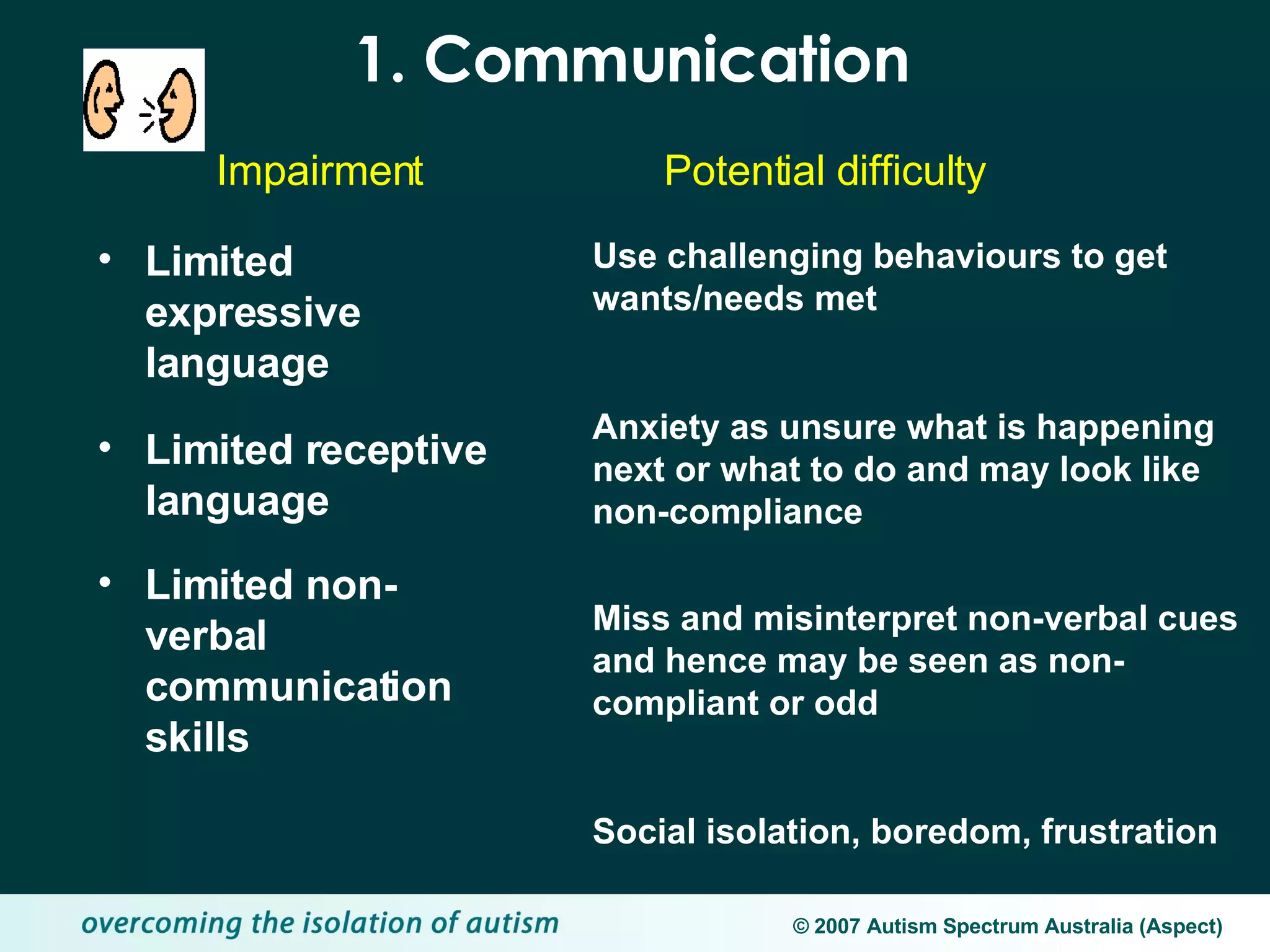 Understanding Autism and Positive Behaviour Support (focus on Tuberous ...