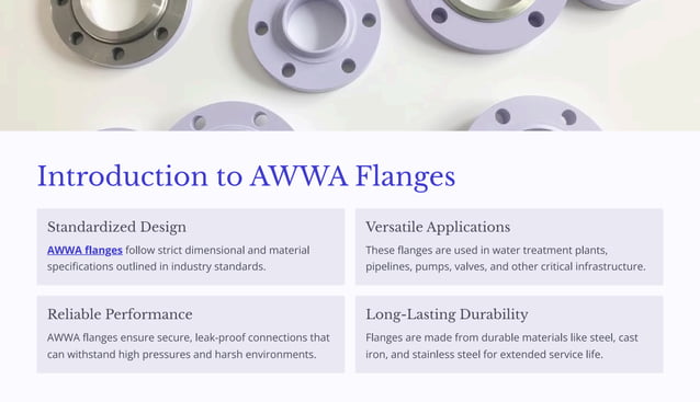 Understanding-AWWA-Flanges: Essential Componenets | PPT