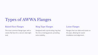 Understanding-AWWA-Flanges: Essential Componenets | PPT