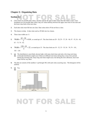 Understanding Basic Statistics 8th Edition Brase Solutions Manual | PDF