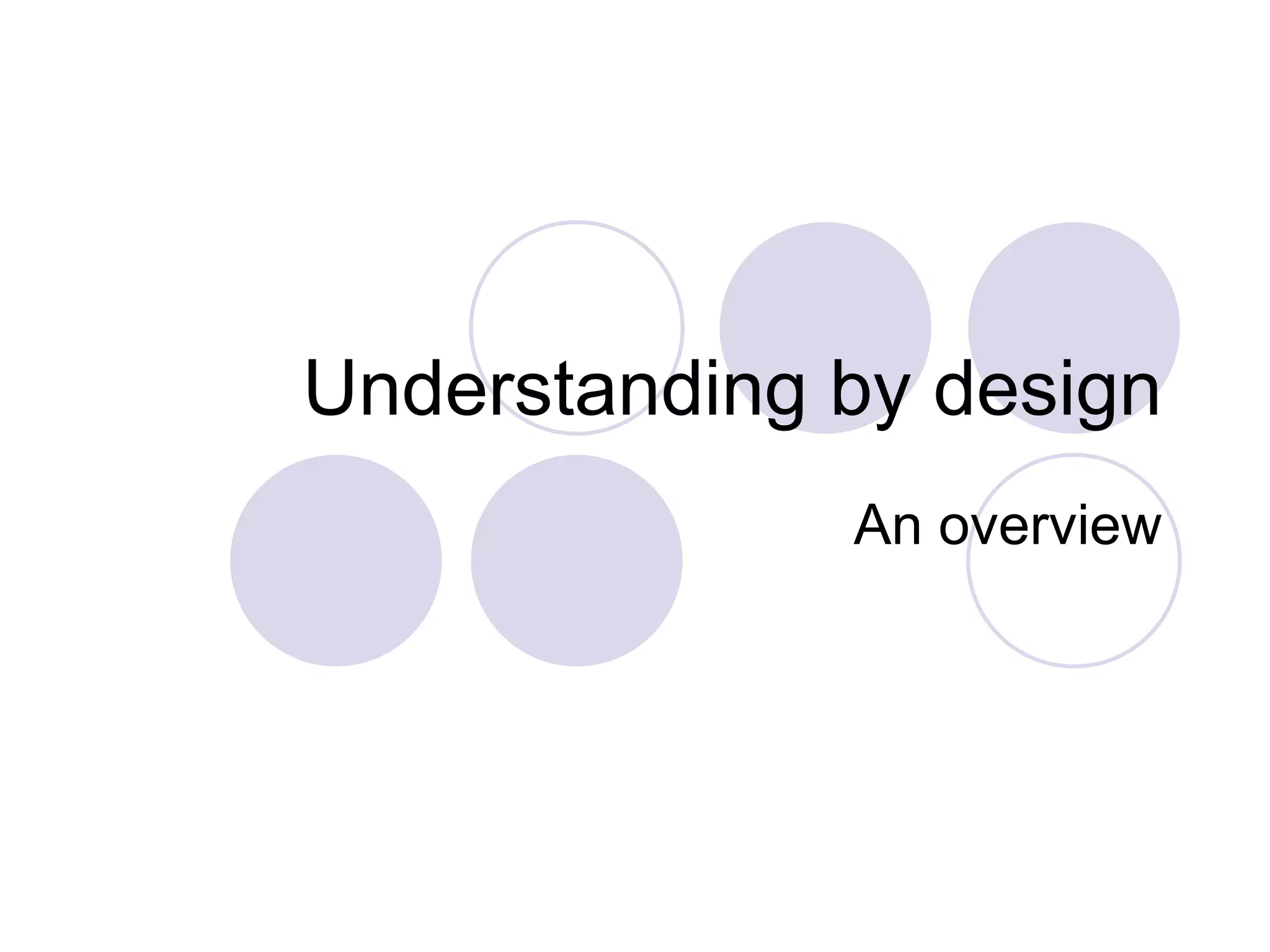Understanding by-design | PPT