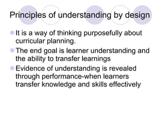 Understanding by-design | PPT