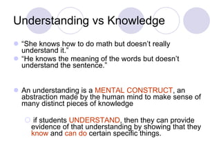 Understanding by-design | PPT
