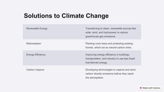 Understanding-Climate-Changes , global warming | PPTX