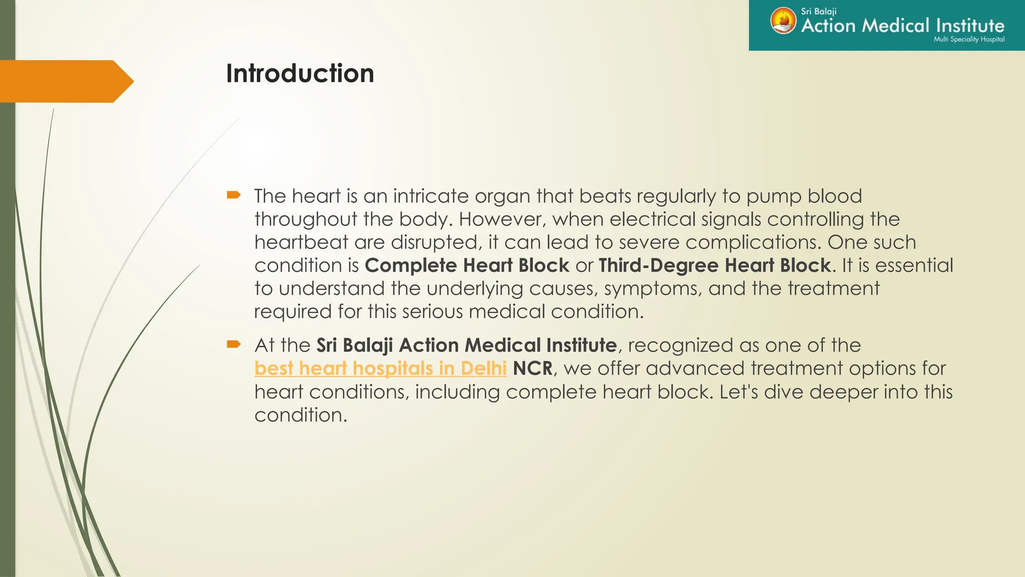 Understanding Complete Heart Block: Causes, Symptoms, and Treatment | PPTX