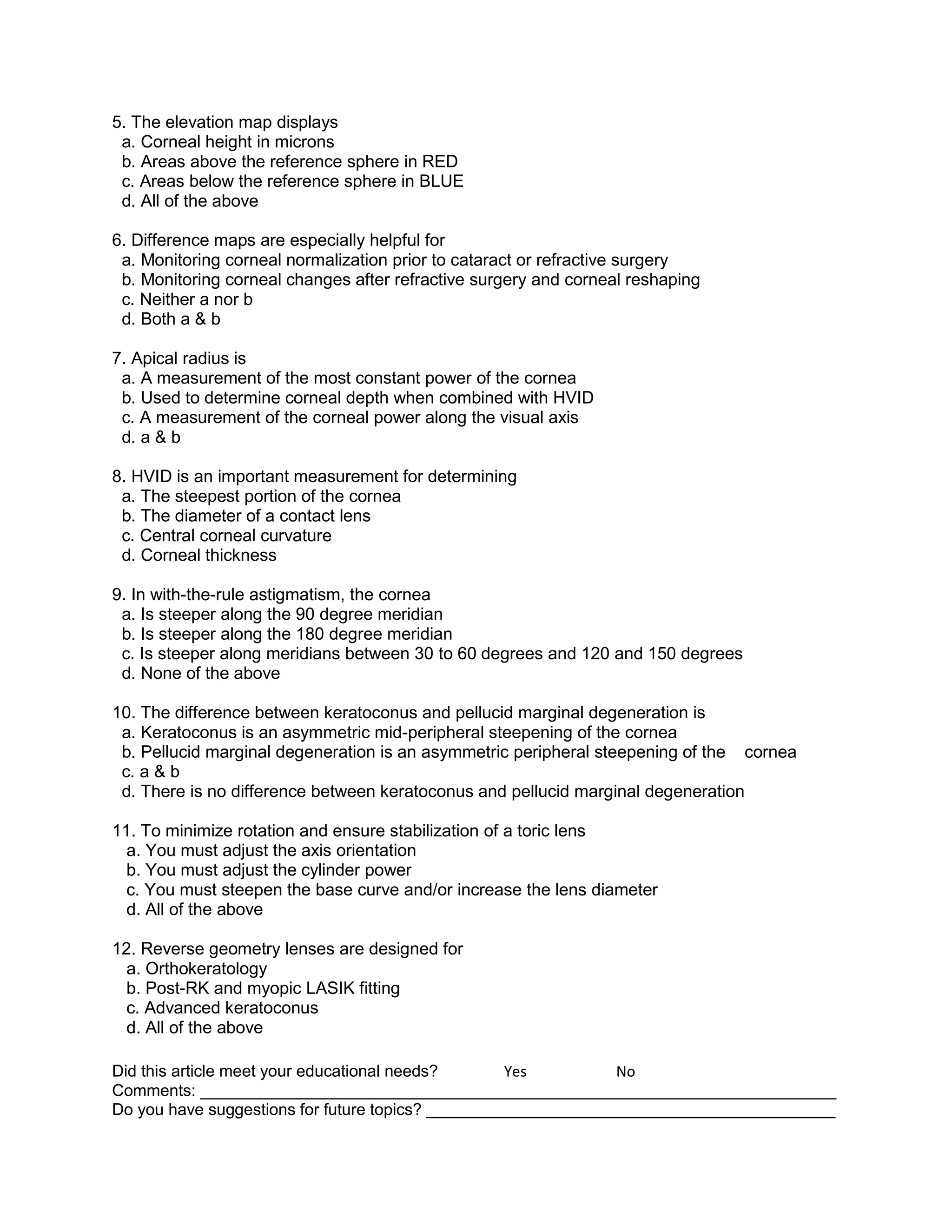 Understanding corneal-topography | PDF