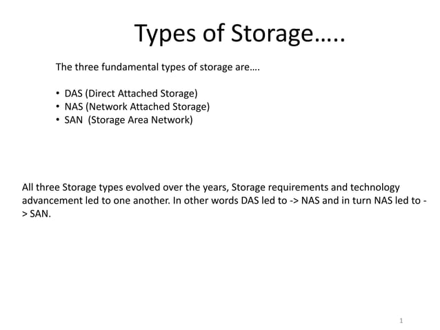 Understanding das-nas-san | PPTX | Computer Networking | Computing