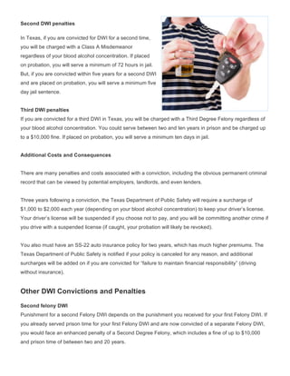 Understanding DWI penalties in Texas | PDF | Crime & Harmful Acts to ...