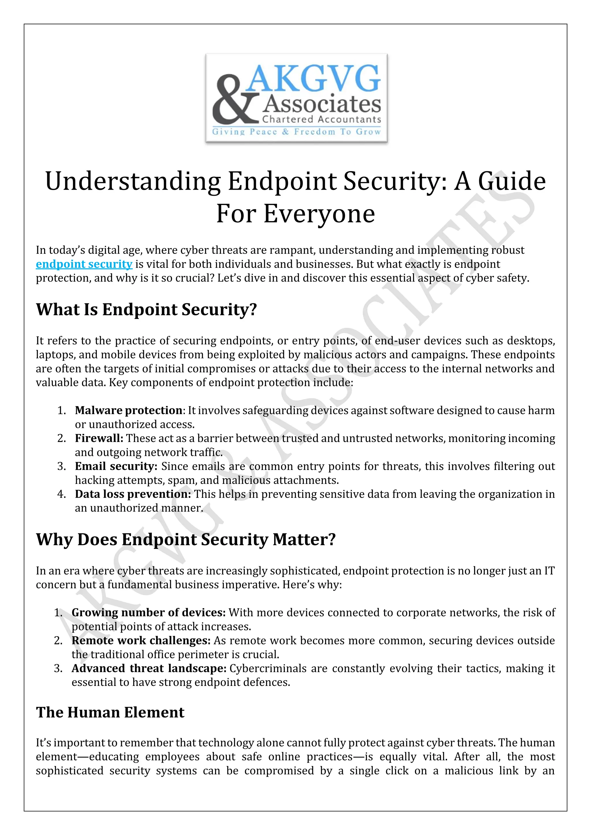 Understanding Endpoint Security: A Guide For Everyone | PDF