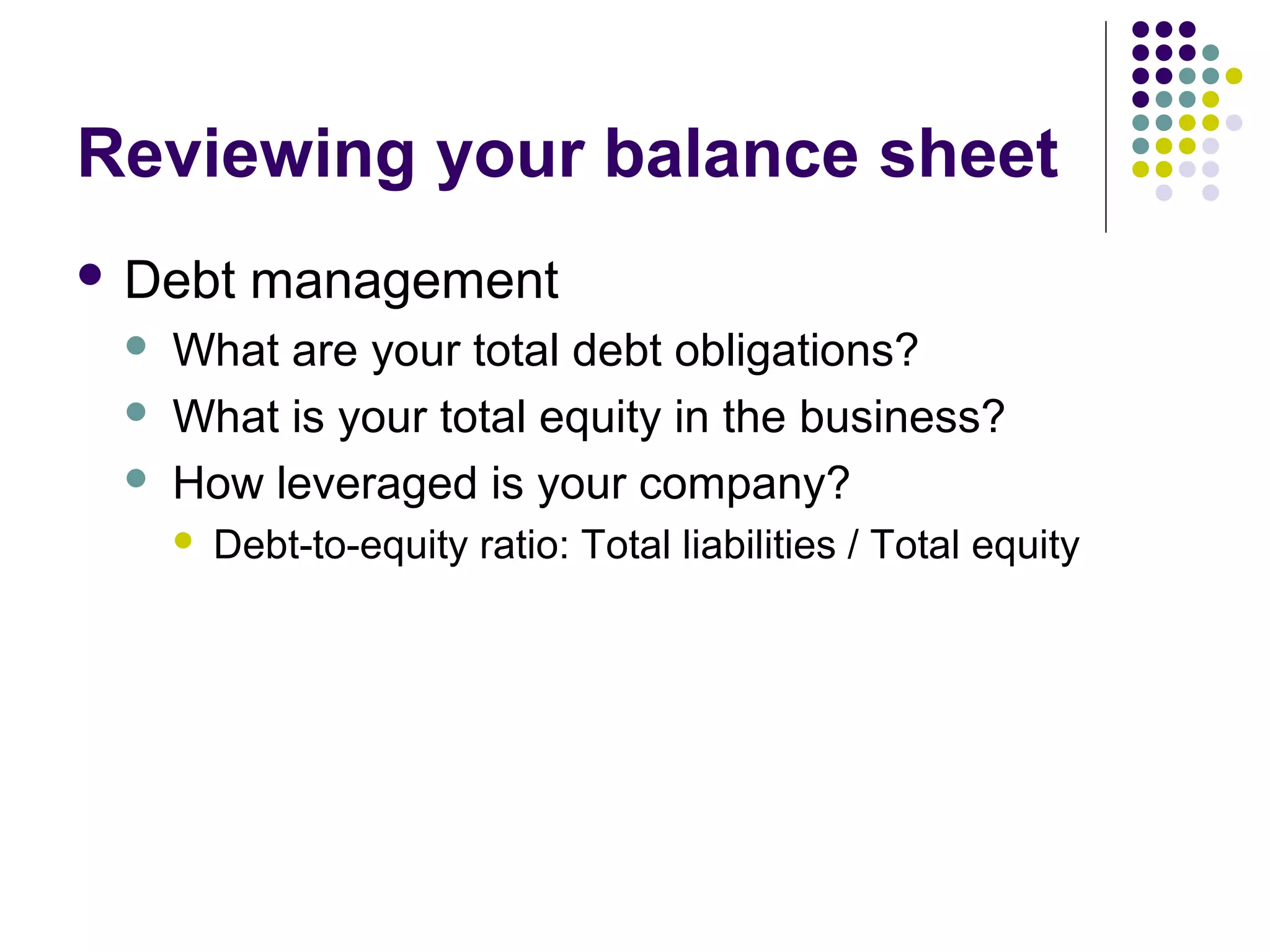 Understanding financial-statements-revised-2012-10-7-12 | PPT