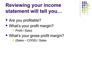 Understanding financial-statements-revised-2012-10-7-12 | PPT