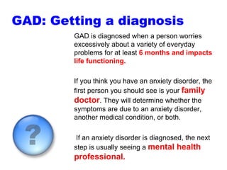 Understanding Generalized Anxiety Disorder | PPT