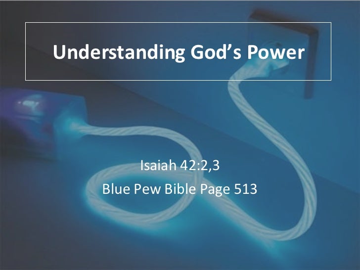 Understanding Gods Power