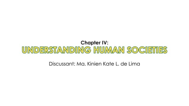 Understanding Human Society Powerpoint Presentation | PPT