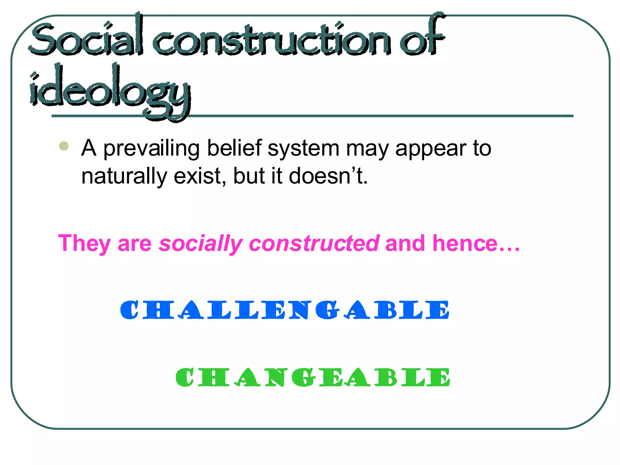 Understanding Ideas & Beliefs | PPT