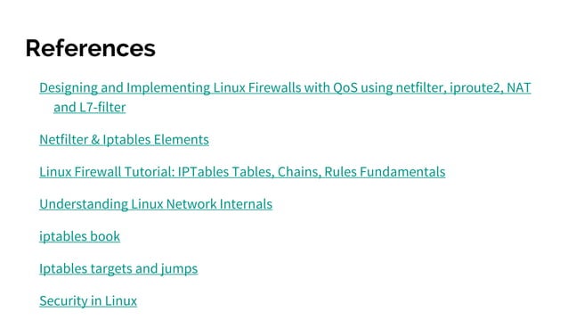 Understanding iptables | PPTX | Computer Networking | Computing