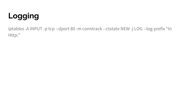 Understanding iptables | PPTX | Computer Networking | Computing