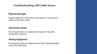 "LAN Cabling: Installation & Maintenance Basics" | PPT