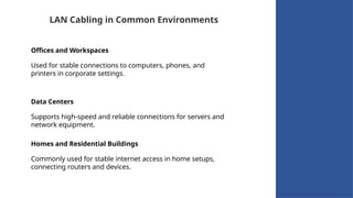 "LAN Cabling: Installation & Maintenance Basics" | PPT