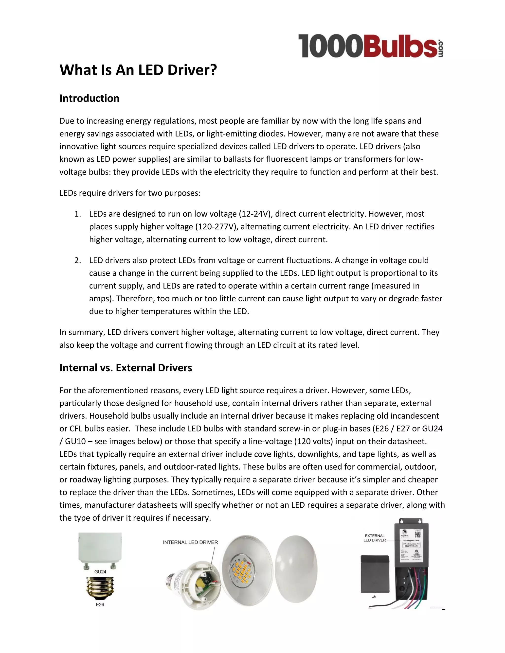 LED Drivers - Understanding LED Drivers | PDF