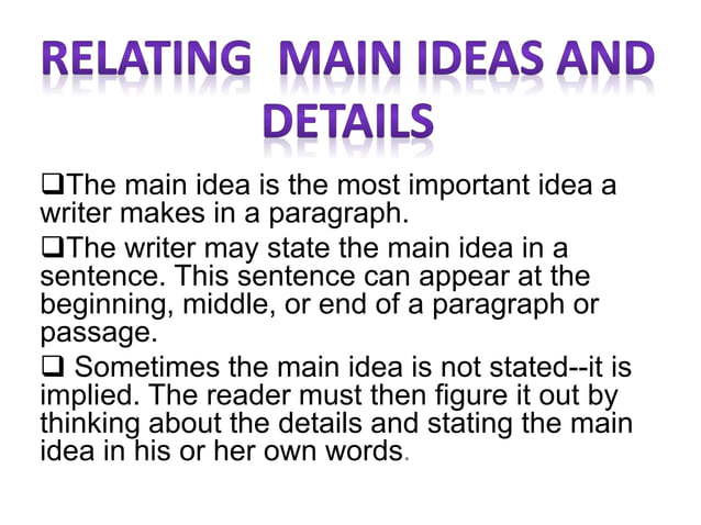 Understanding main-ideas-expo-completa | PPTX