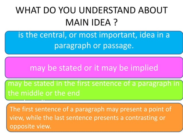 Understanding main-ideas-expo-completa | PPTX