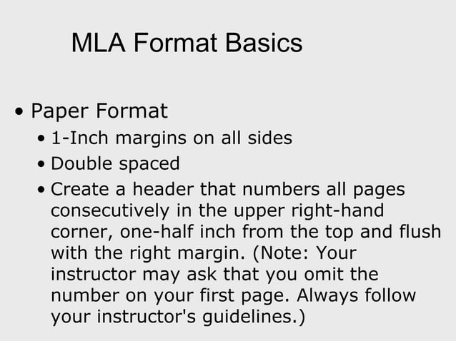Understanding MLA Documentation Style3 | PPT