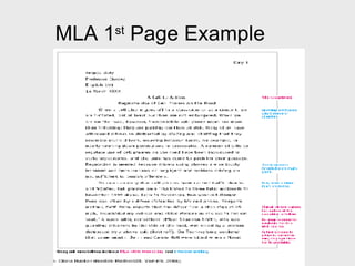 Understanding MLA Documentation Style3 | PPT