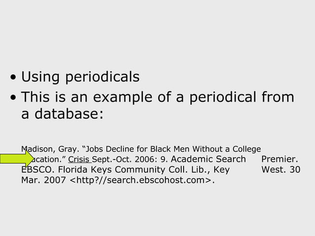 Understanding MLA Documentation Style3 | PPT