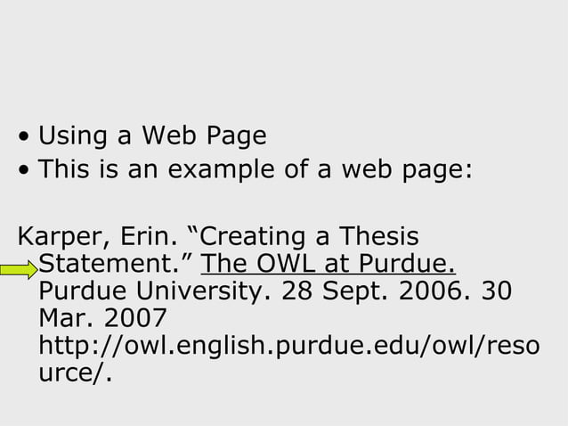 Understanding MLA Documentation Style3 | PPT