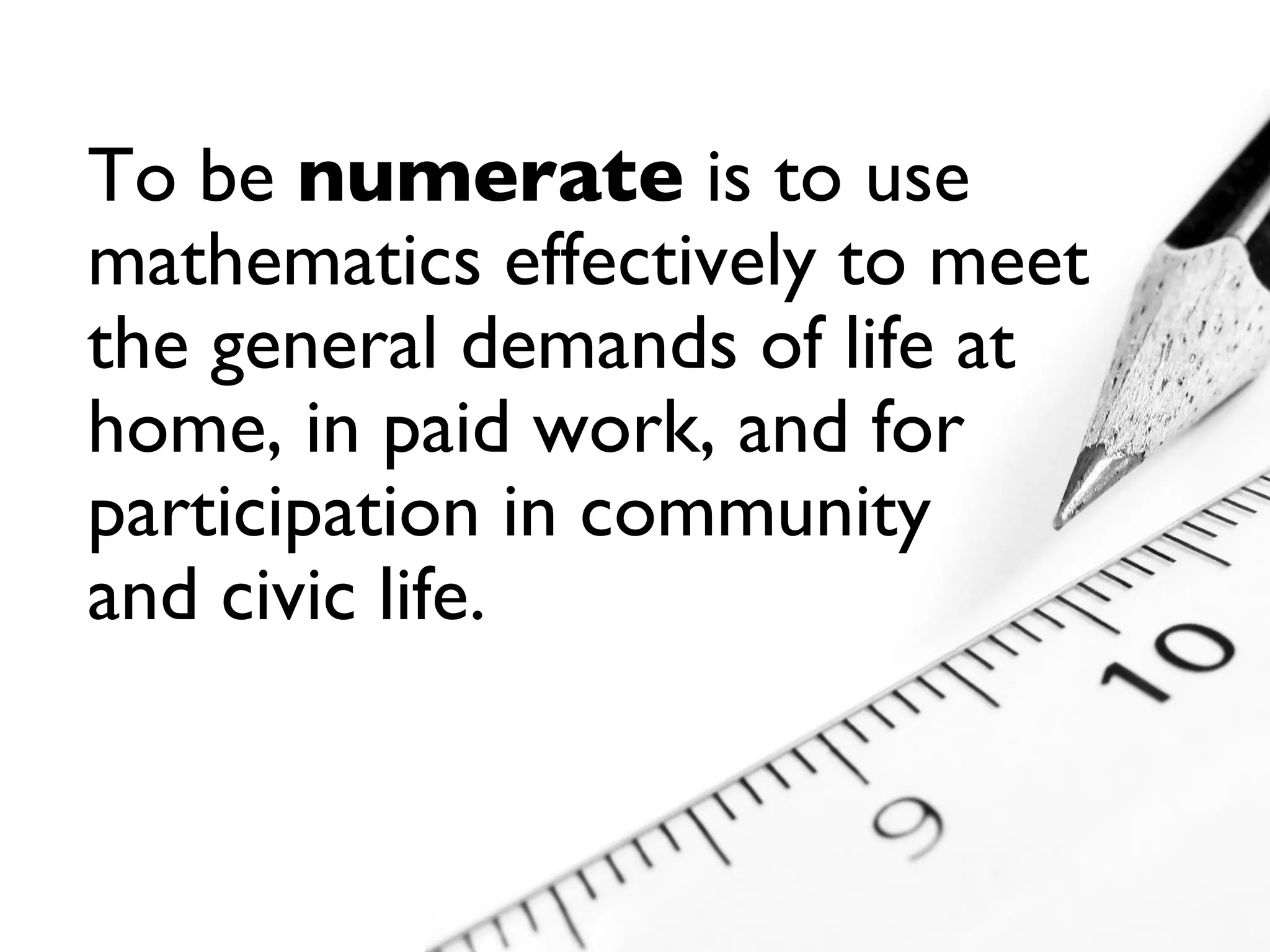 Understanding Numeracy | PPT