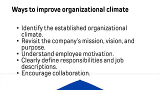 Understanding-Organizational-Climate-and-Culture and Identify the ...