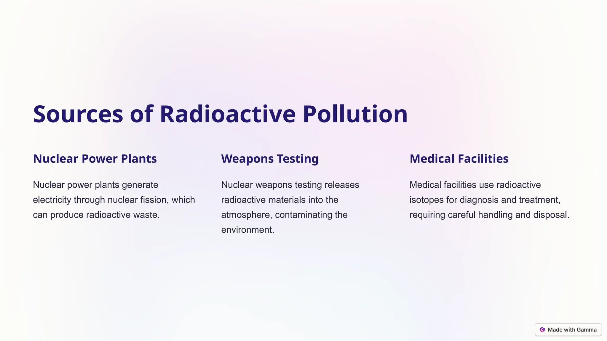 Understanding-Pollution and Thermal and Radioactive pollution | PPTX