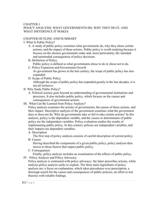 Understanding Public Policy 14th Edition Dye Test Bank | PDF