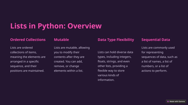 Understanding Python Data Structures A Comprehensive Guidepptx 9355