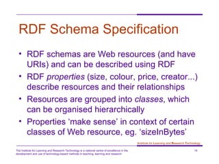 Understanding RDF: the Resource Description Framework in Context (1999) | PPT | Databases ...
