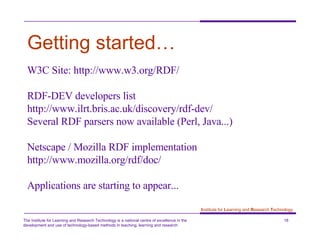 Understanding RDF: the Resource Description Framework in Context (1999) | PPT | Databases ...