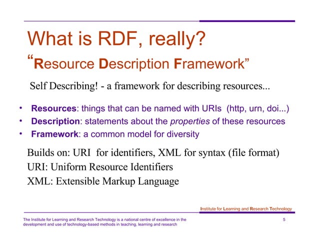 Understanding Rdf The Resource Description Framework In Context 1999